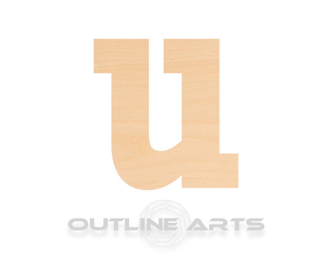Unfinished Wooden Lowercase Letter U Craft Shape - Etsy