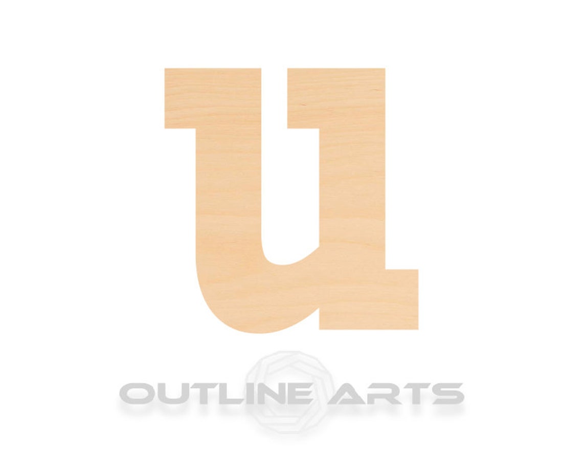 Unfinished Wooden Lowercase Letter U Shape Craft Supply - Etsy