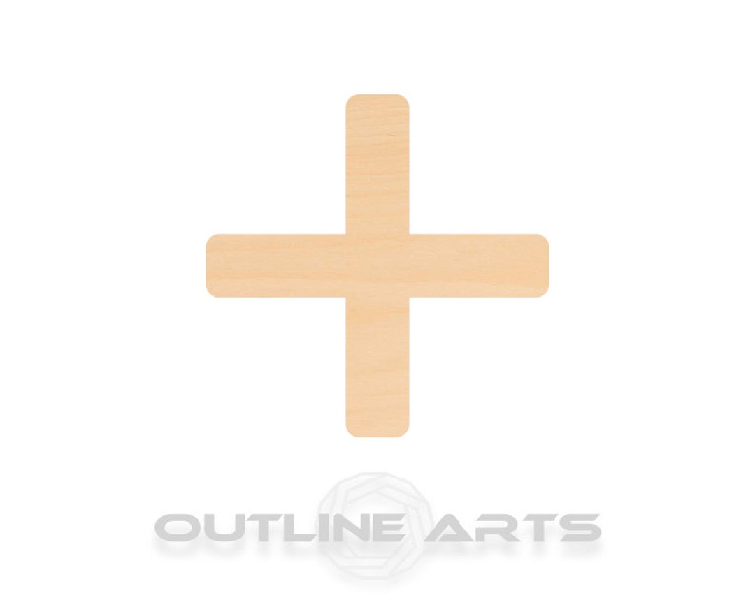 Unfinished Wooden Plus Sign Shape Craft Supply bulk - Etsy