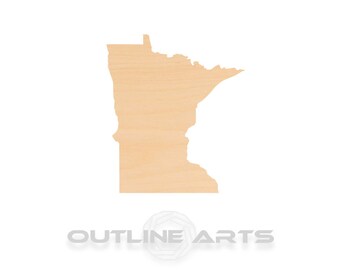 Minnesota MN Wood Cutout Shapes for Projects or Other Use - Etsy