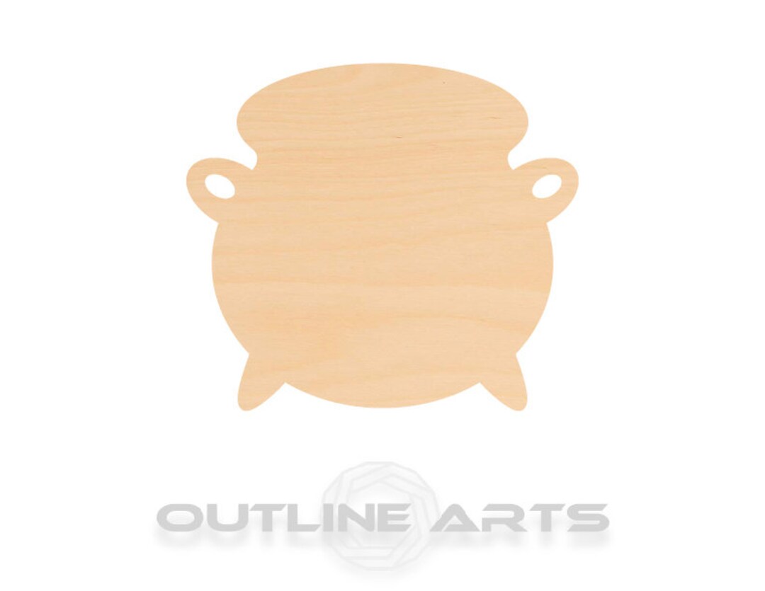 Unfinished Wooden Cauldron Craft Shape - Etsy