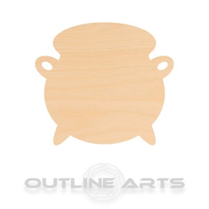 Unfinished Wooden Cauldron Craft Shape - Etsy