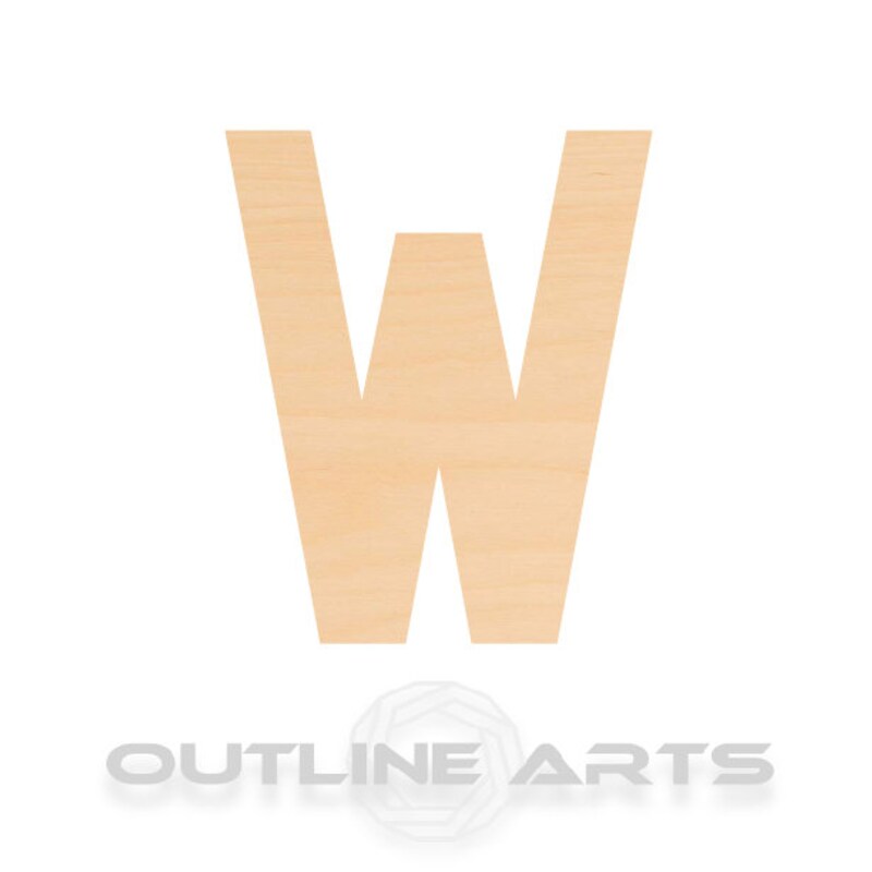 Wooden Letter W - Etsy