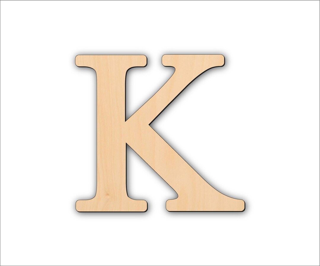 Unfinished Wooden Kappa Shape Craft Supply Greek Letters - Etsy