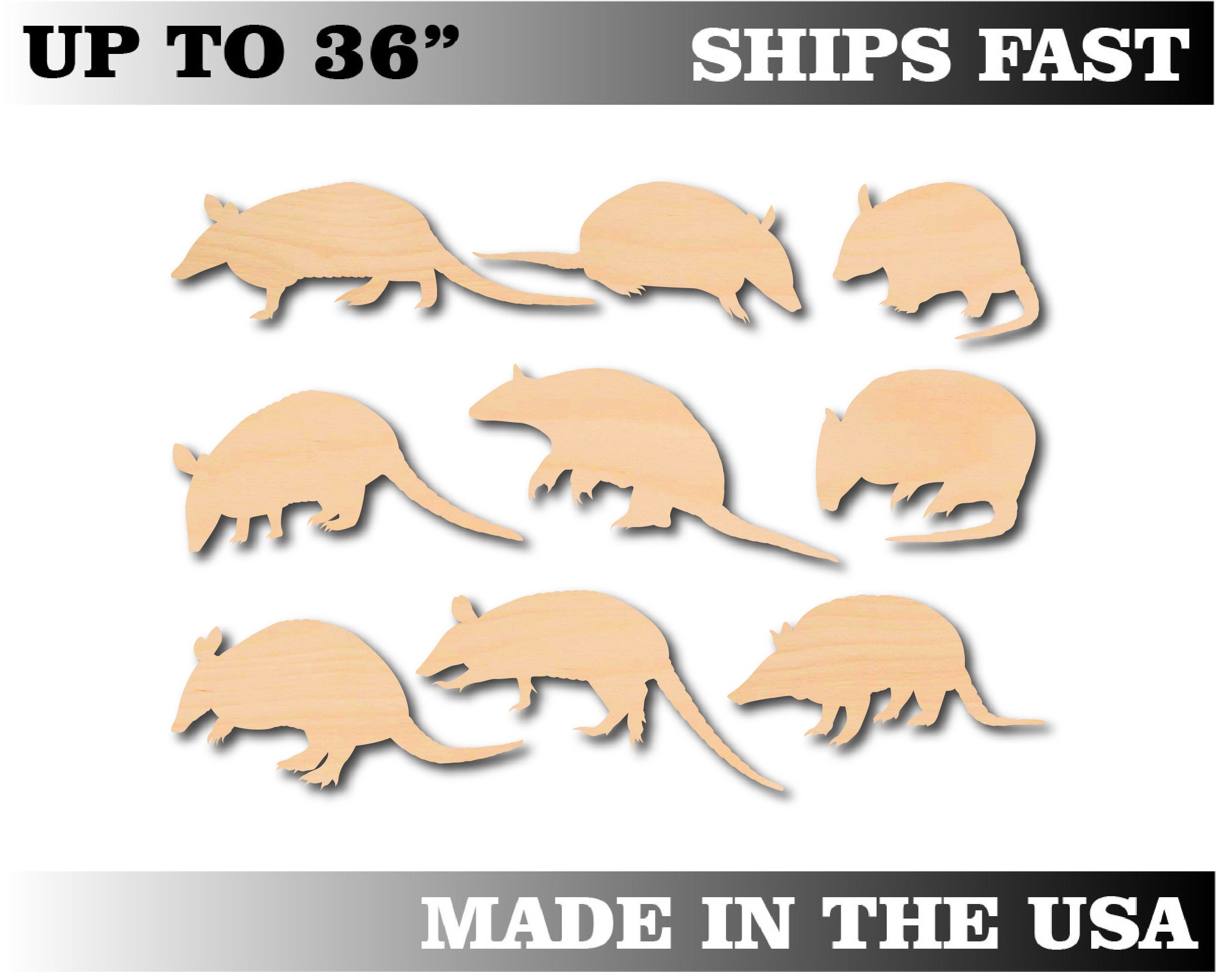 Unfinished Wooden Armadillo Shape Craft Supply bulk - Etsy