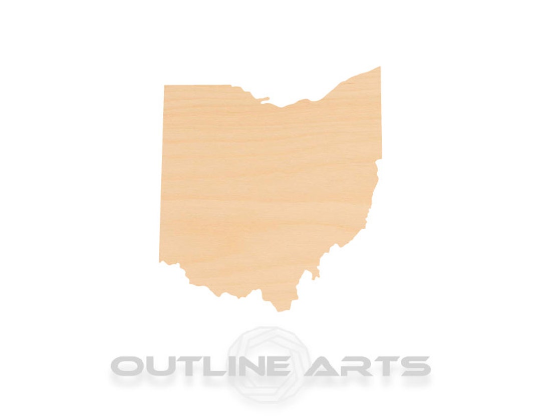 Unfinished Wooden Ohio Craft Shape - Etsy