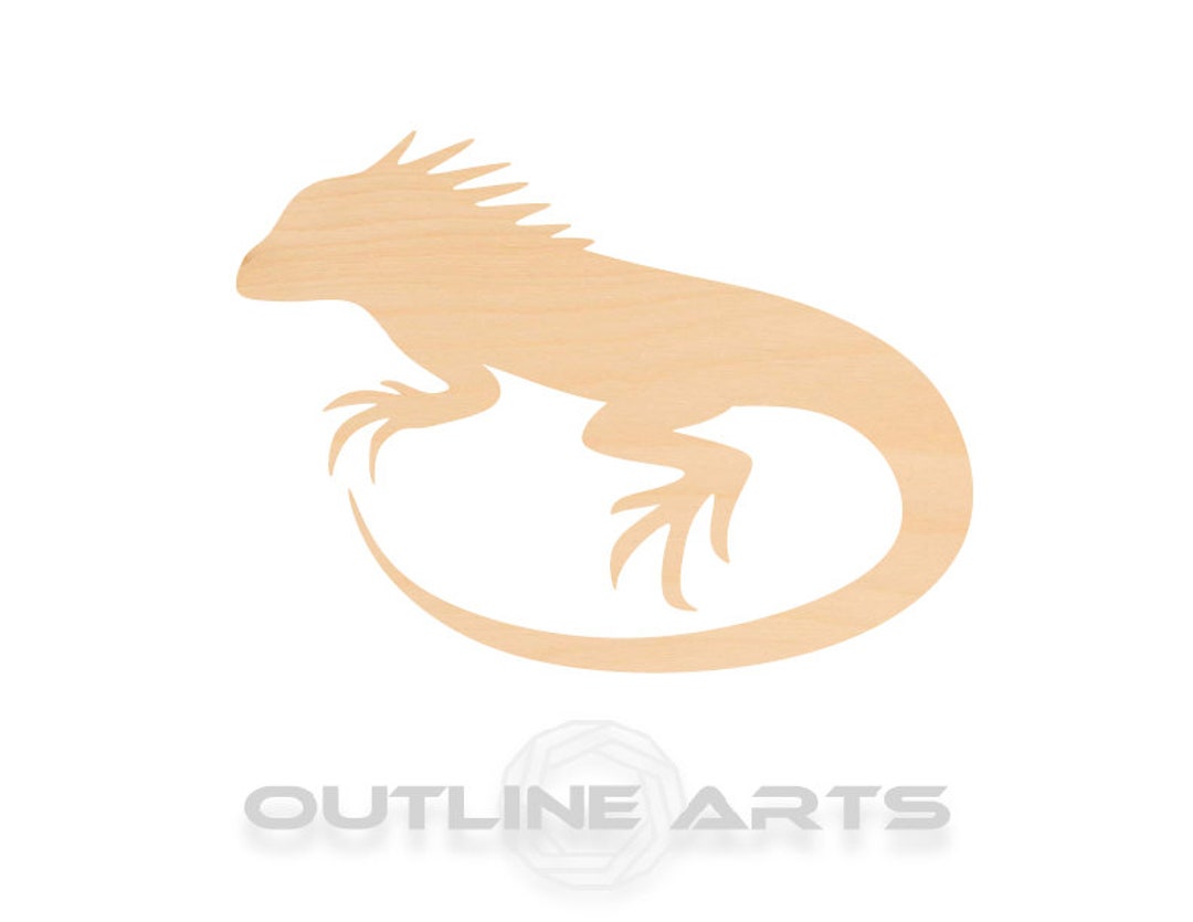 Iguana Wood Shape: Birch Laser Cut (unfinished Craft Supply) - Etsy