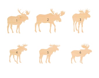 2 34 Moose Wooden Cutout Shape Silhouette Gift - Etsy