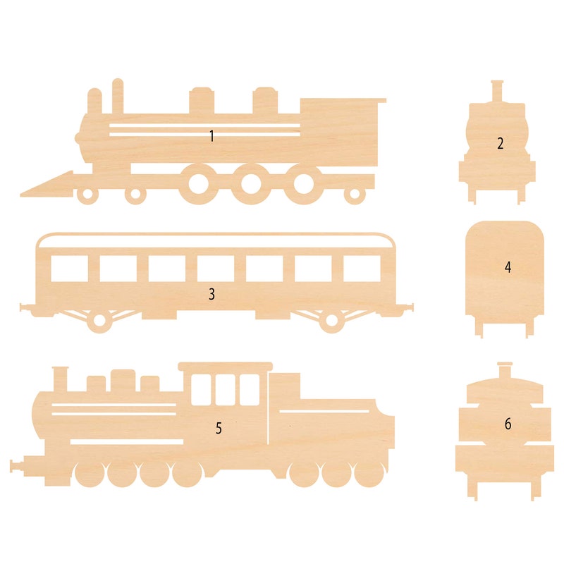 Train Cutouts - Etsy