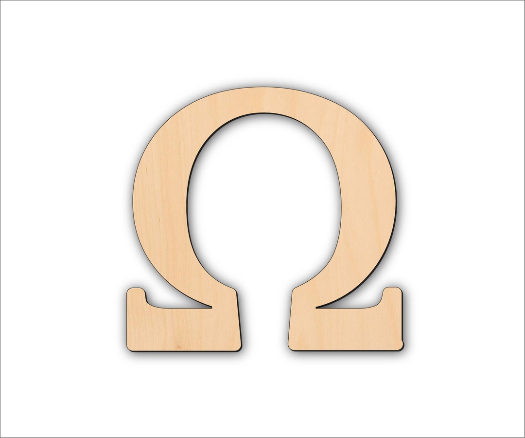 Unfinished Wooden Omega Craft Shape - Etsy