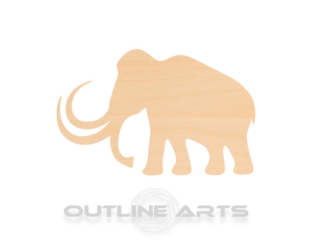 Unfinished Wooden Mammoth Craft Shape - Etsy