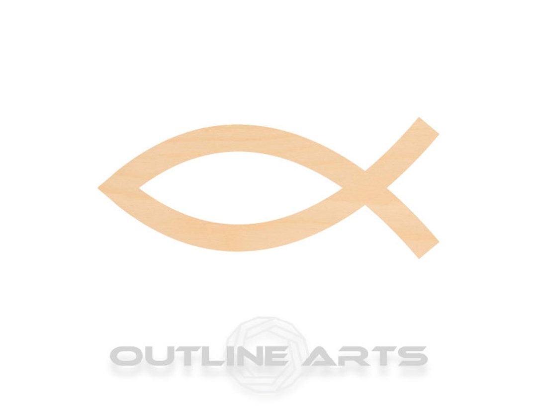 Unfinished Wooden Jesus Fish Craft Shape - Etsy