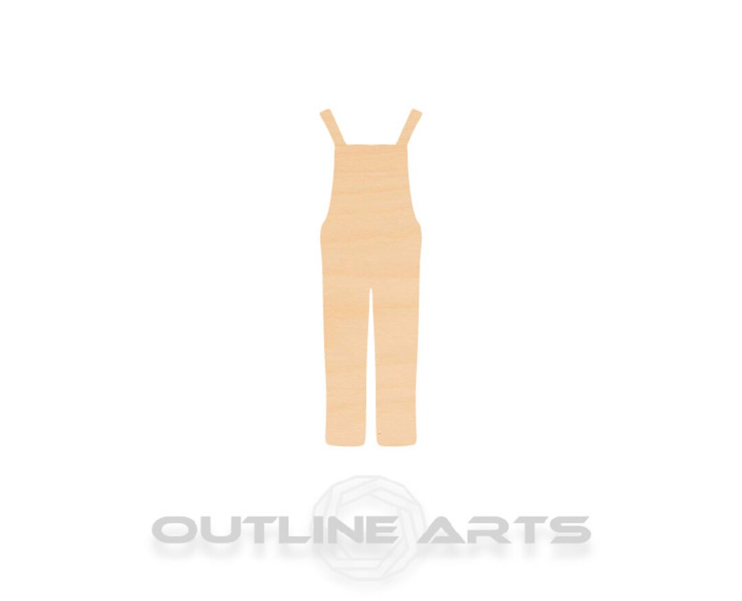 Unfinished Wooden Overalls Craft Shape - Etsy