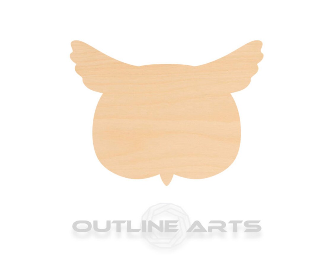 Unfinished Wooden Owl Craft Shape Craft Shape - Etsy