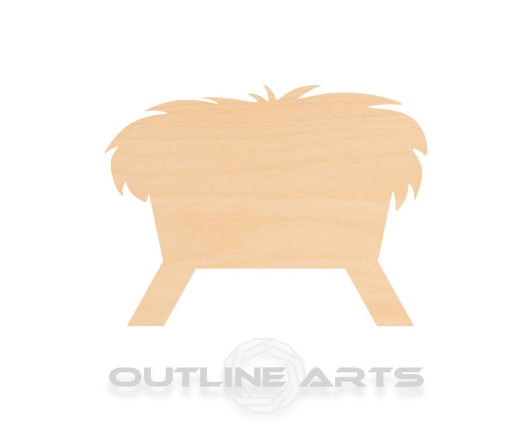 Manger Wood Cutout: Birch Craft Shape (ready to Paint) - Etsy