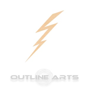 Unfinished Wooden Lightning Bolt Craft Shape - Etsy