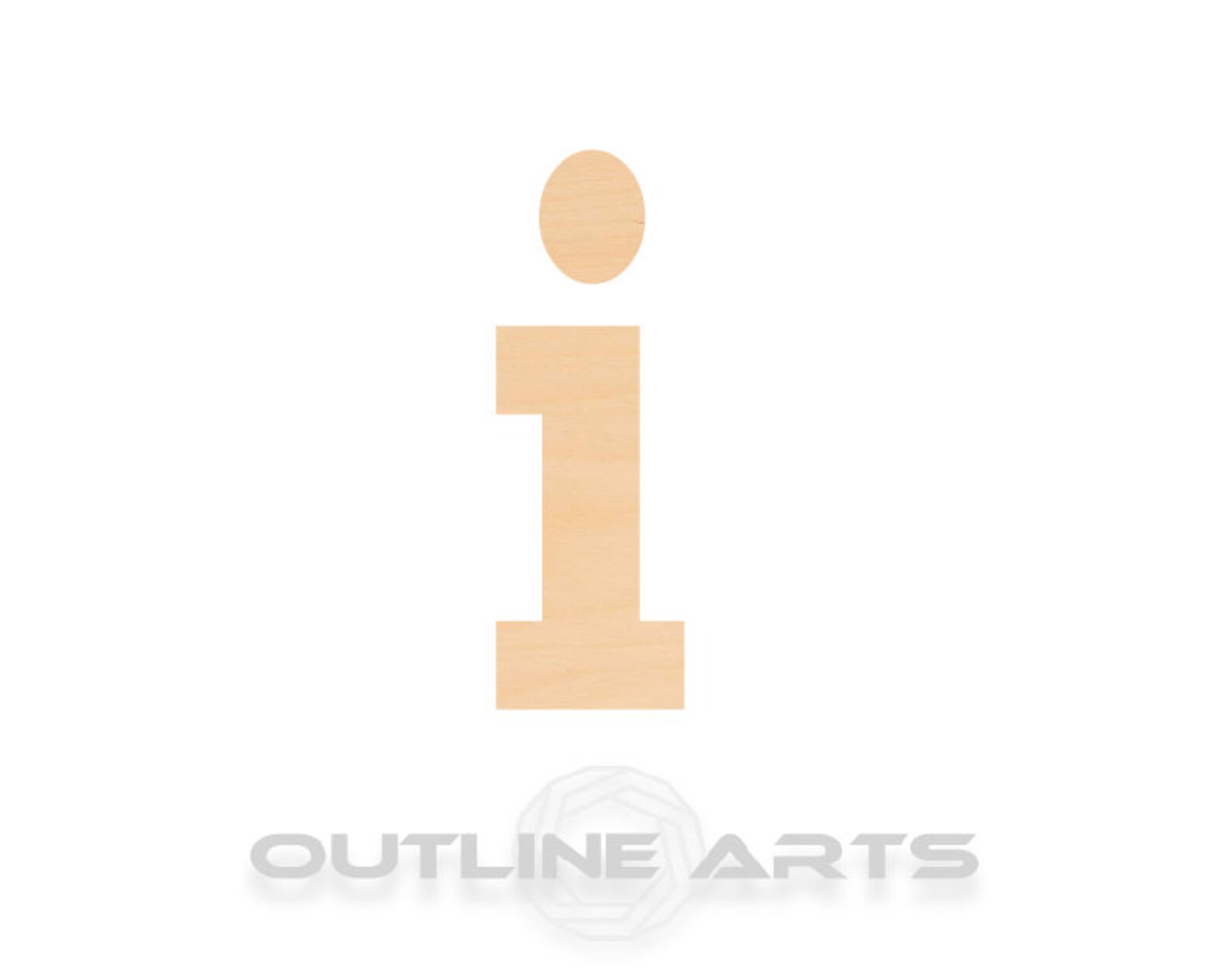 Unfinished Wooden Lowercase Letter I Shape Craft Supply - Etsy