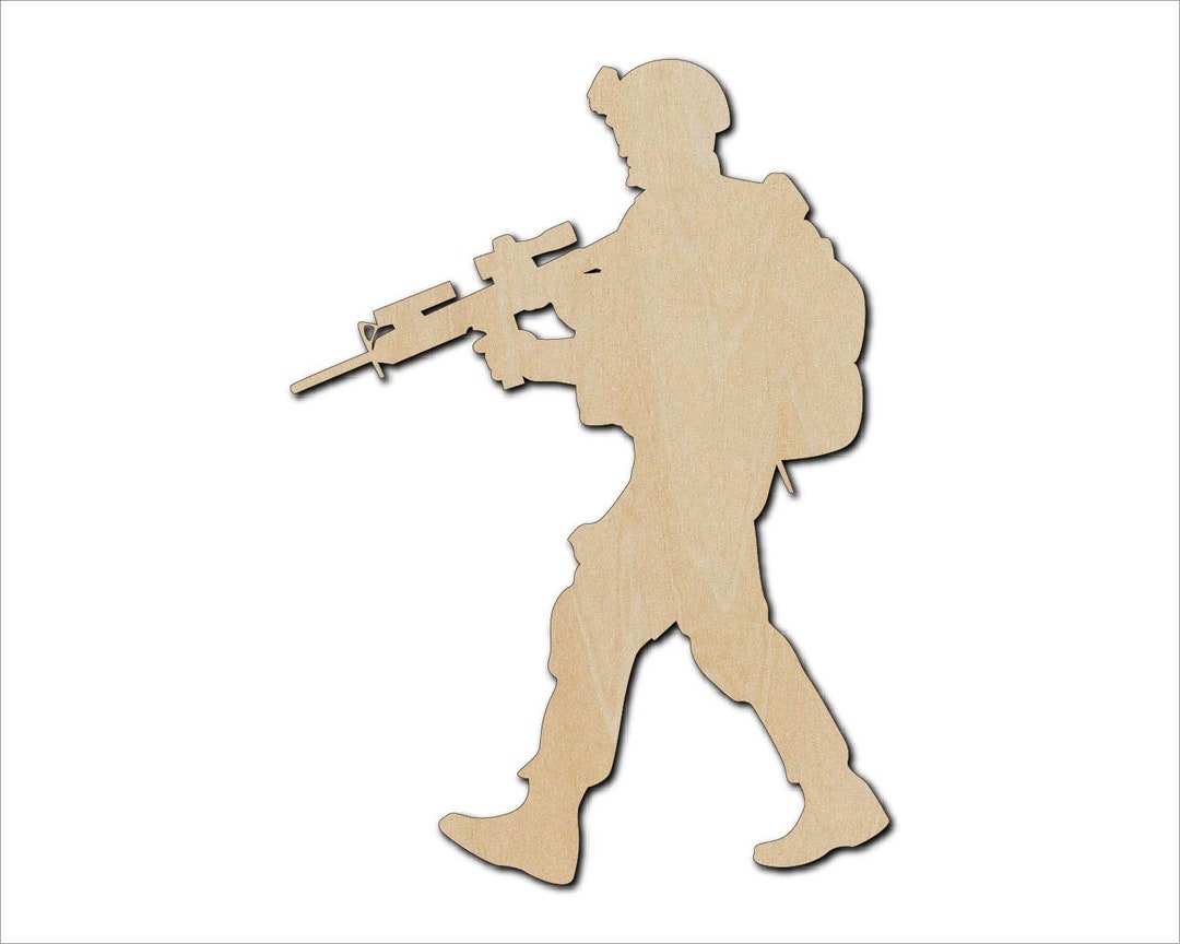 Soldier Wood Cutout: Unfinished Birch Shape - DIY Craft Supply - Etsy