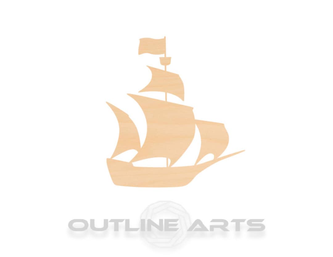 Unfinished Wooden Pirate Ship Craft Shape - Etsy