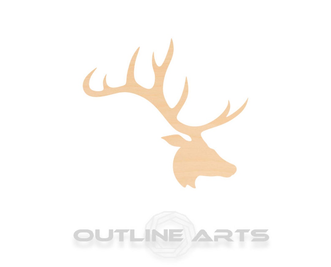 Unfinished Wooden Elk Head Craft Shape - Etsy