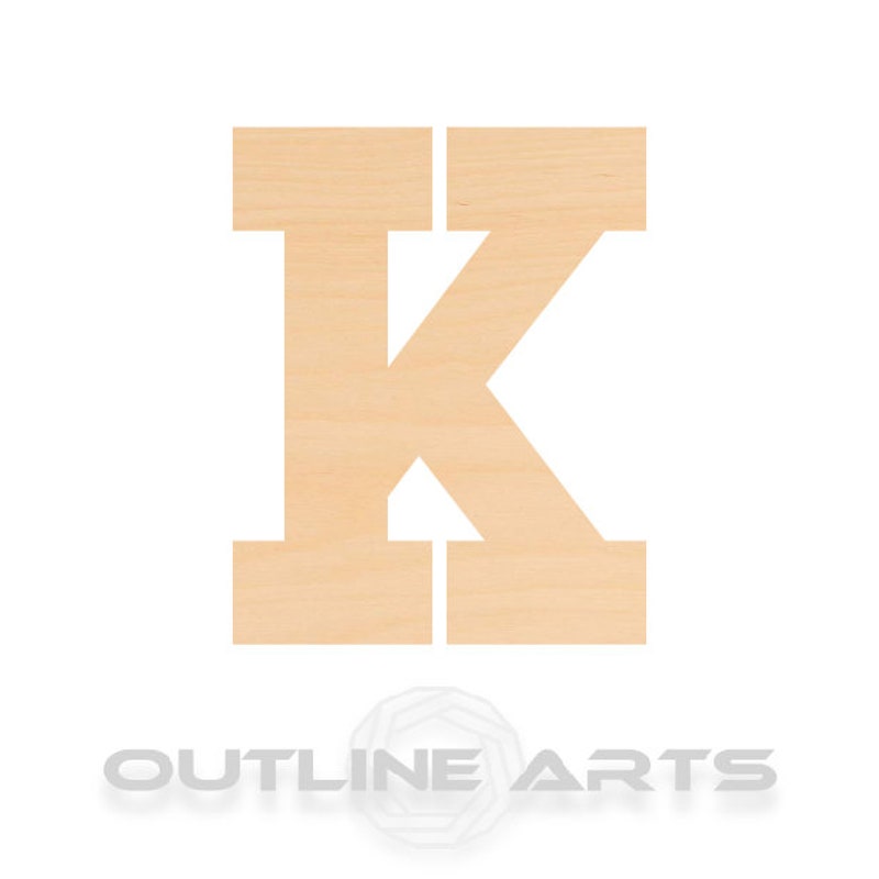 Wooden Letter K Large - Etsy