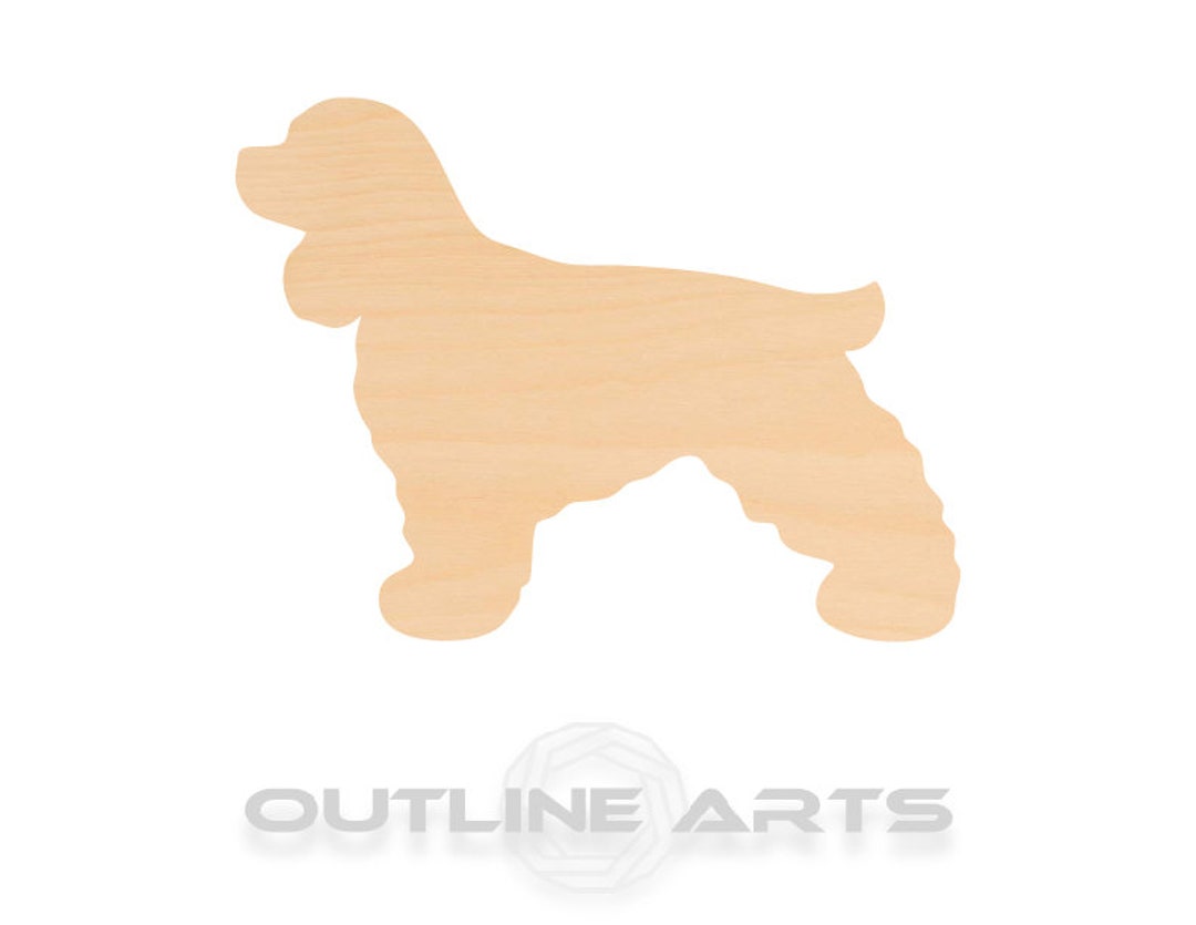Unfinished Wooden Cocker Spaniel Craft Shape - Etsy