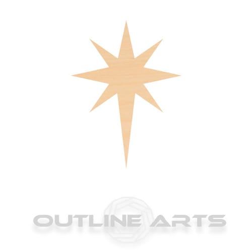 Unfinished Wooden Bethlehem Star Shape Heaven Angels - Etsy