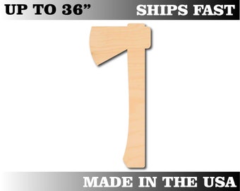 Unfinished Wooden Axe Shape Woodcutter Craft From 1 up to 46 DIY - Etsy