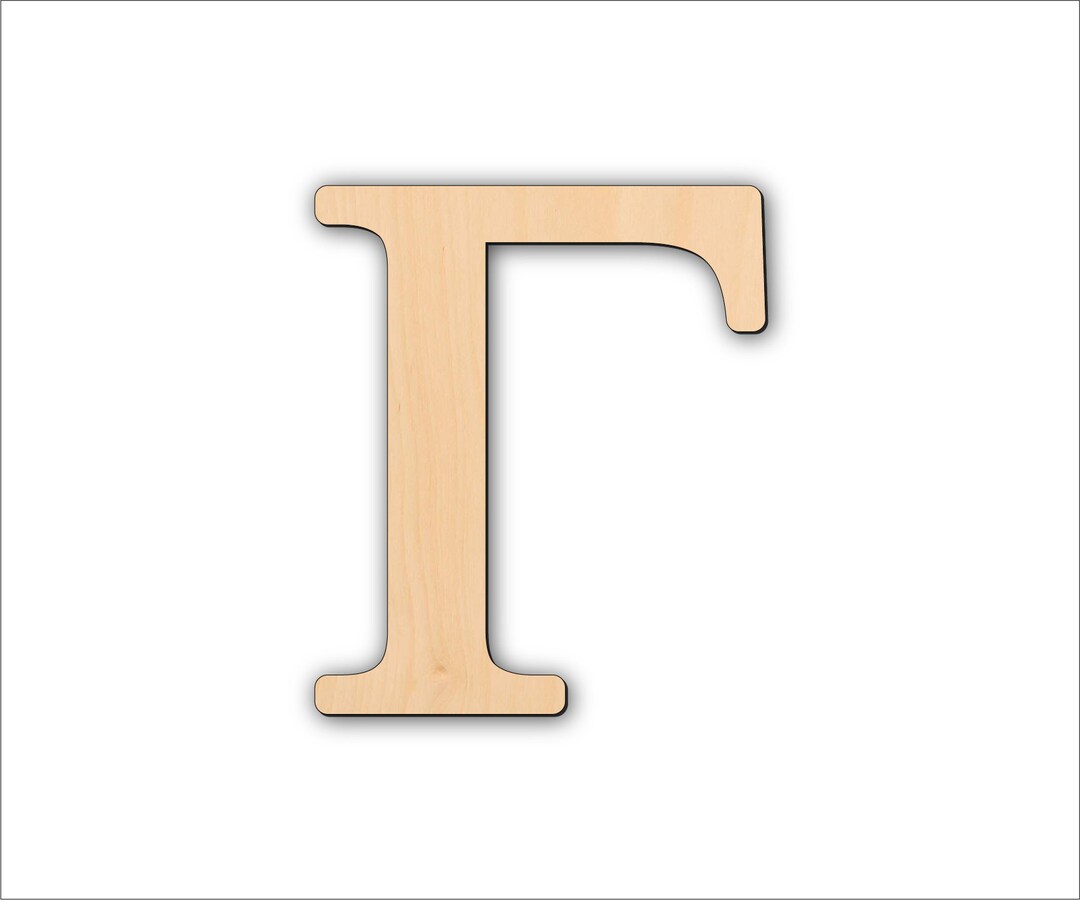 Unfinished Wooden Gamma Craft Shape - Etsy