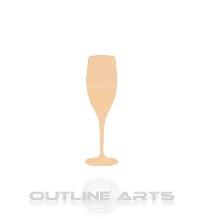 Champagne Flute Outline