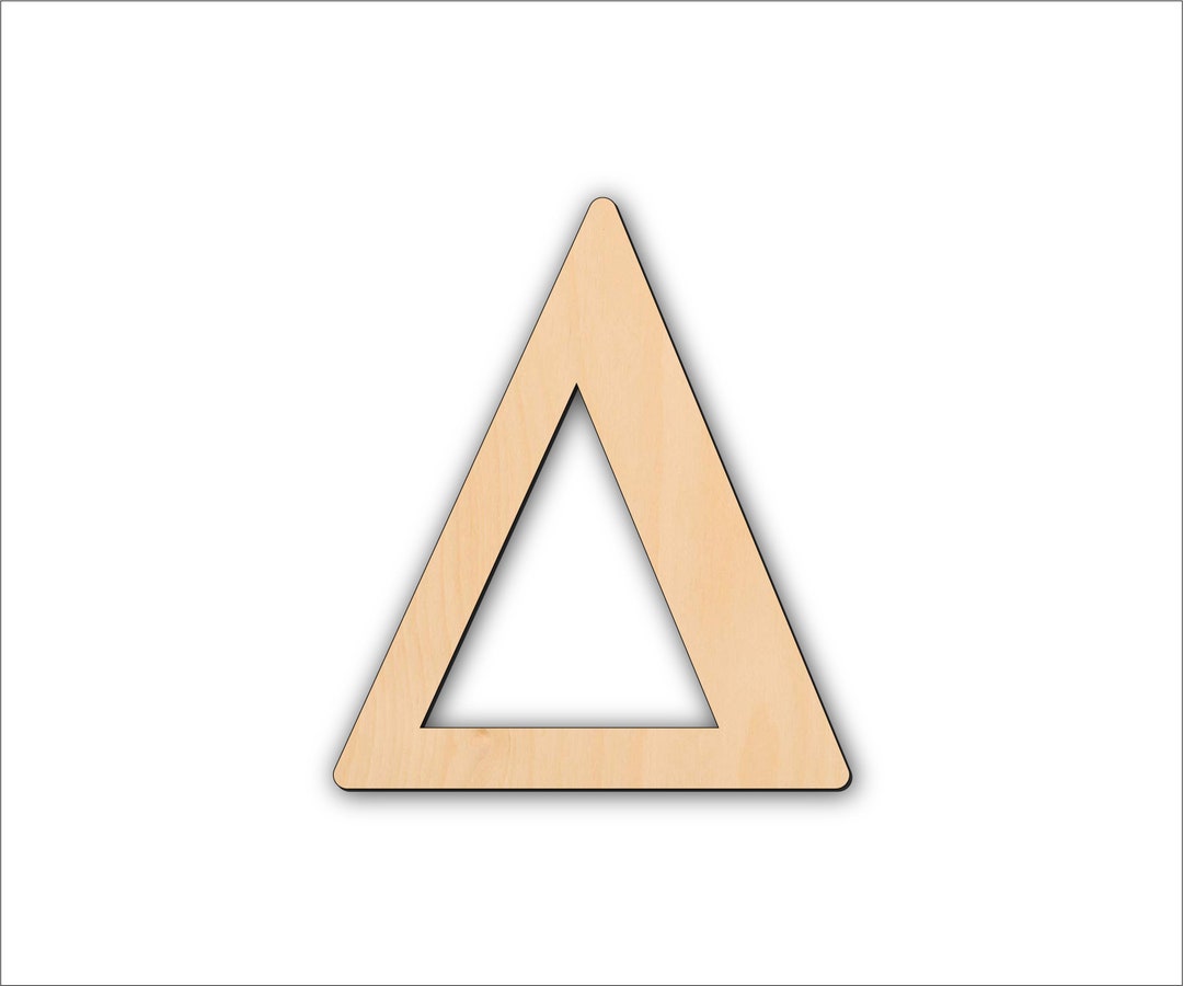 Unfinished Wooden Delta Craft Shape - Etsy