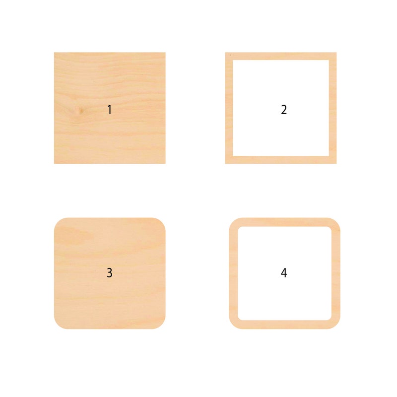 Square Wood Cutout - Etsy