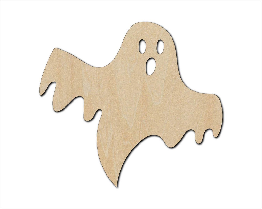 Unfinished Wooden Spooky Ghost Craft Shape - Etsy