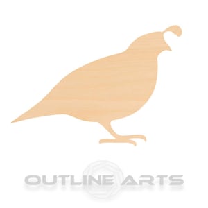 Unfinished Wooden Quail Bird Craft Shape - Etsy