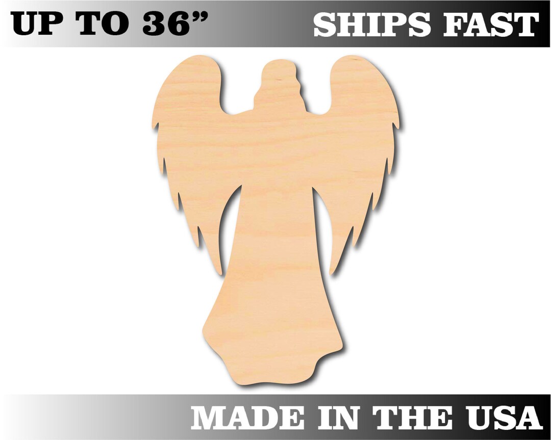 Unfinished Wooden Angel Craft Shape - Etsy