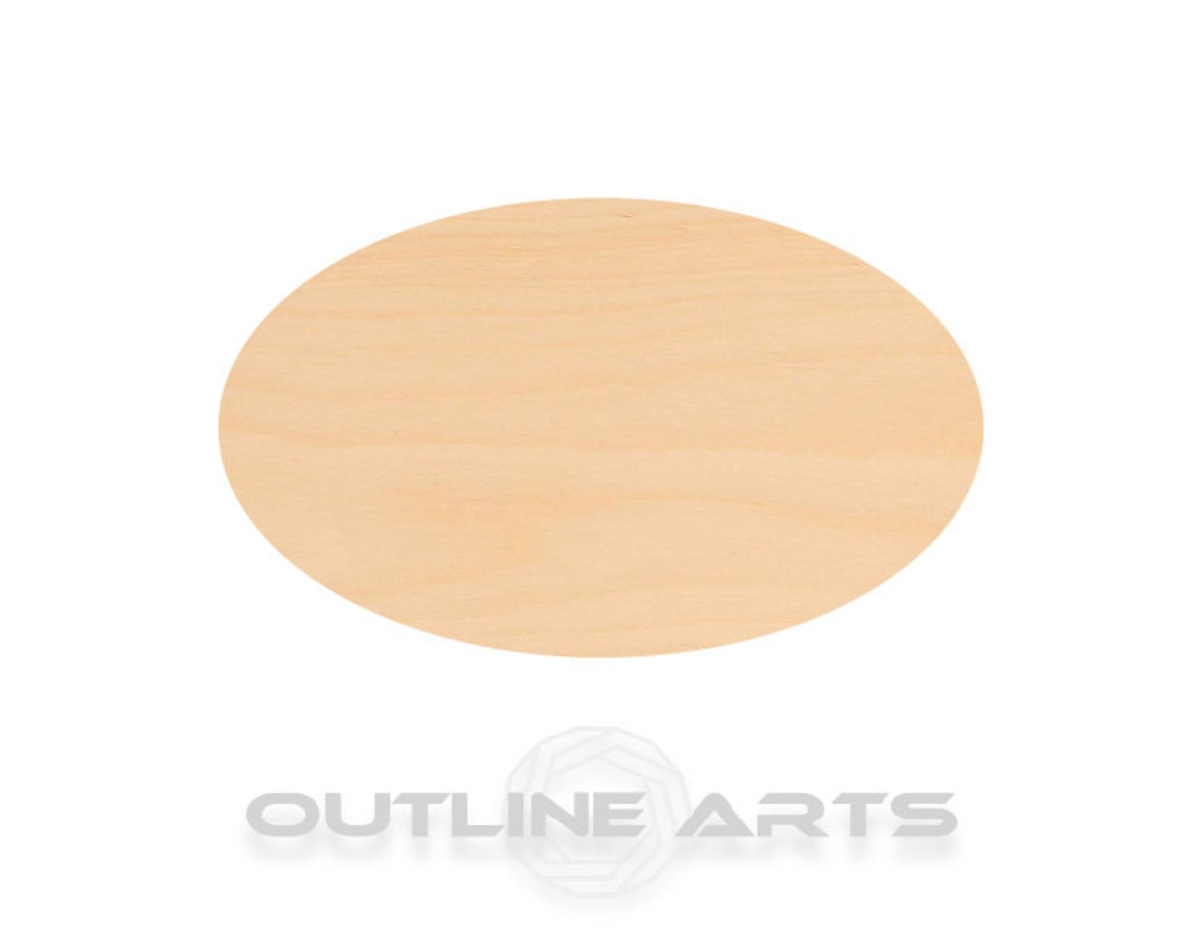 Unfinished Wooden Oval Craft Shape - Etsy