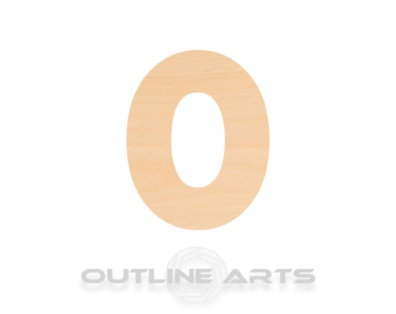 Unfinished Wooden Lowercase Letter O Shape Craft Supply | Etsy