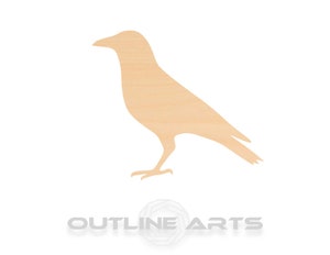 Wooden Crow - Etsy