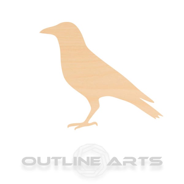 Wooden Crow - Etsy