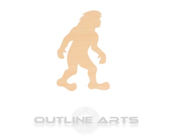 Bigfoot Sasquatch Shape Unfinished Wood Craft Cutouts Variety of Sizes ...