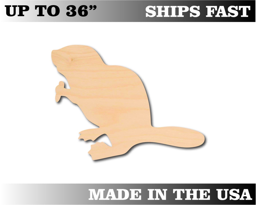 Unfinished Wooden Beaver Shape Craft Supply bulk Pricing - Etsy