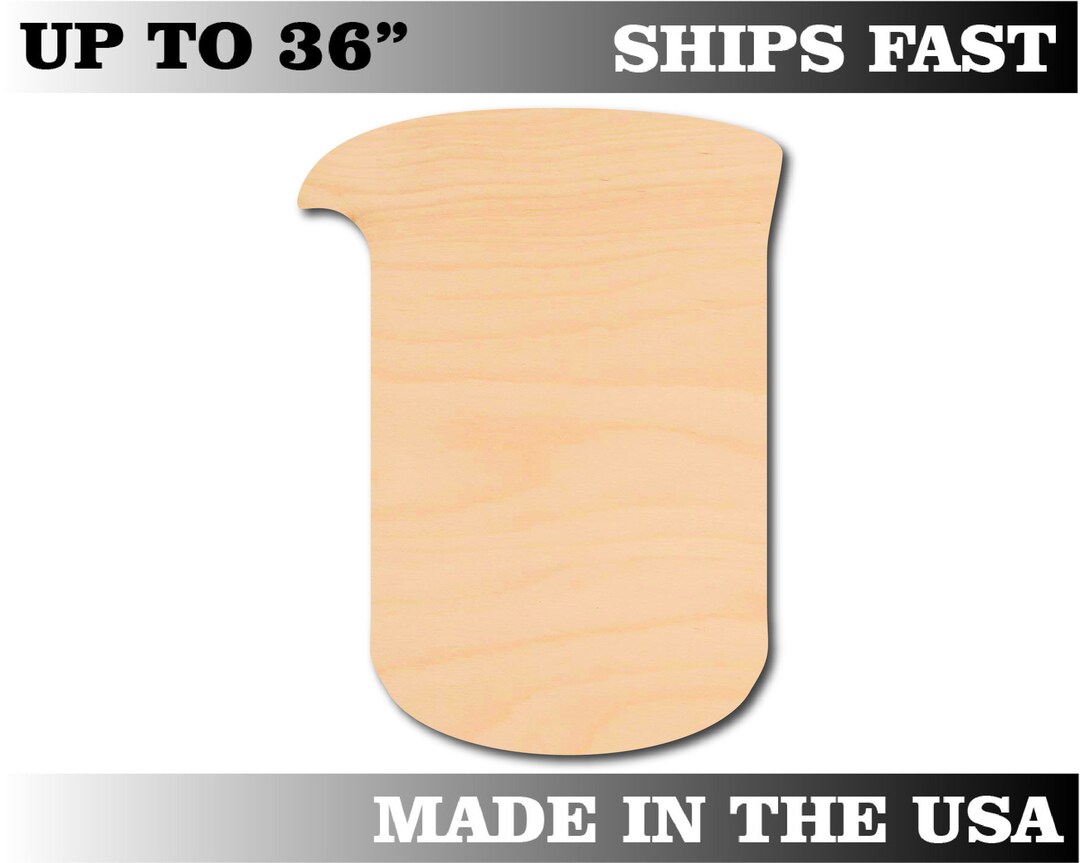 Unfinished Wooden Beaker Craft Shape - Etsy