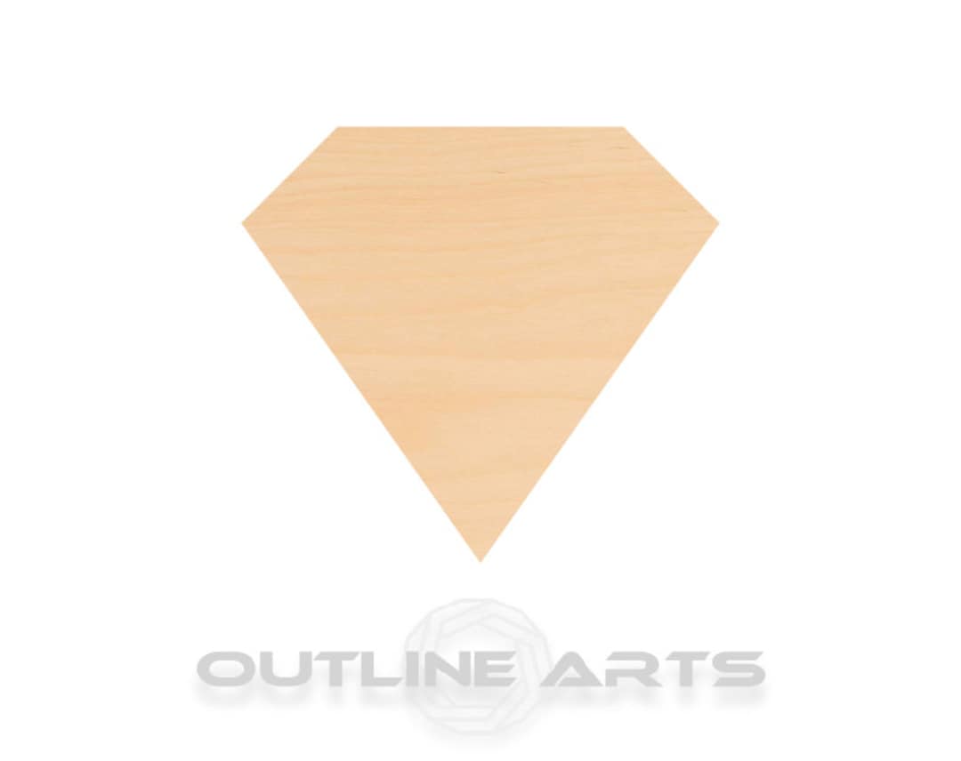 Diamond Wood Cutout, Birch Craft Shape (unfinished, Multiple Sizes) - Etsy