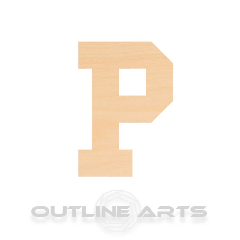 Wooden Letter P - Etsy