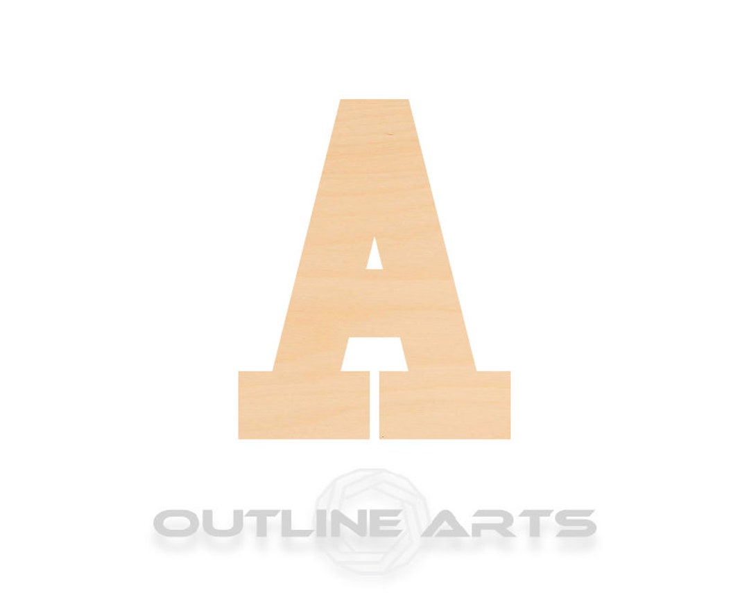 Unfinished Wooden Capital Letter A Craft Shape - Etsy