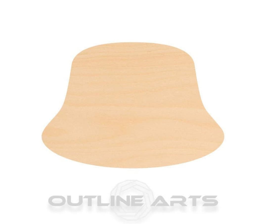Unfinished Wooden Bucket Hat Craft Shape - Etsy