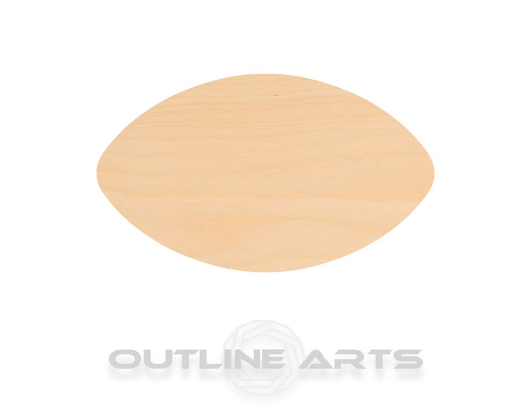 Football Wood Shape, Birch Craft Cutout (1" to 30" Sizes) - Etsy