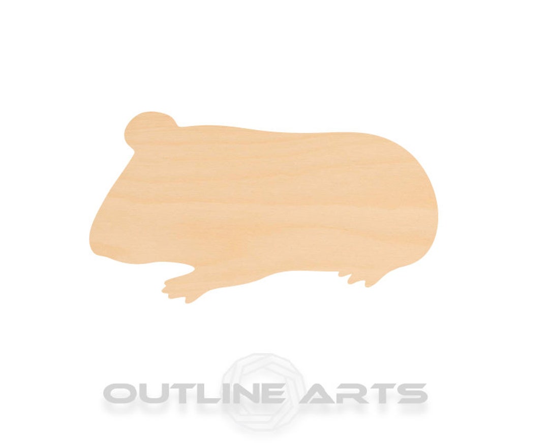 Unfinished Wooden Guinea Pig Shape Craft Supply bulk - Etsy