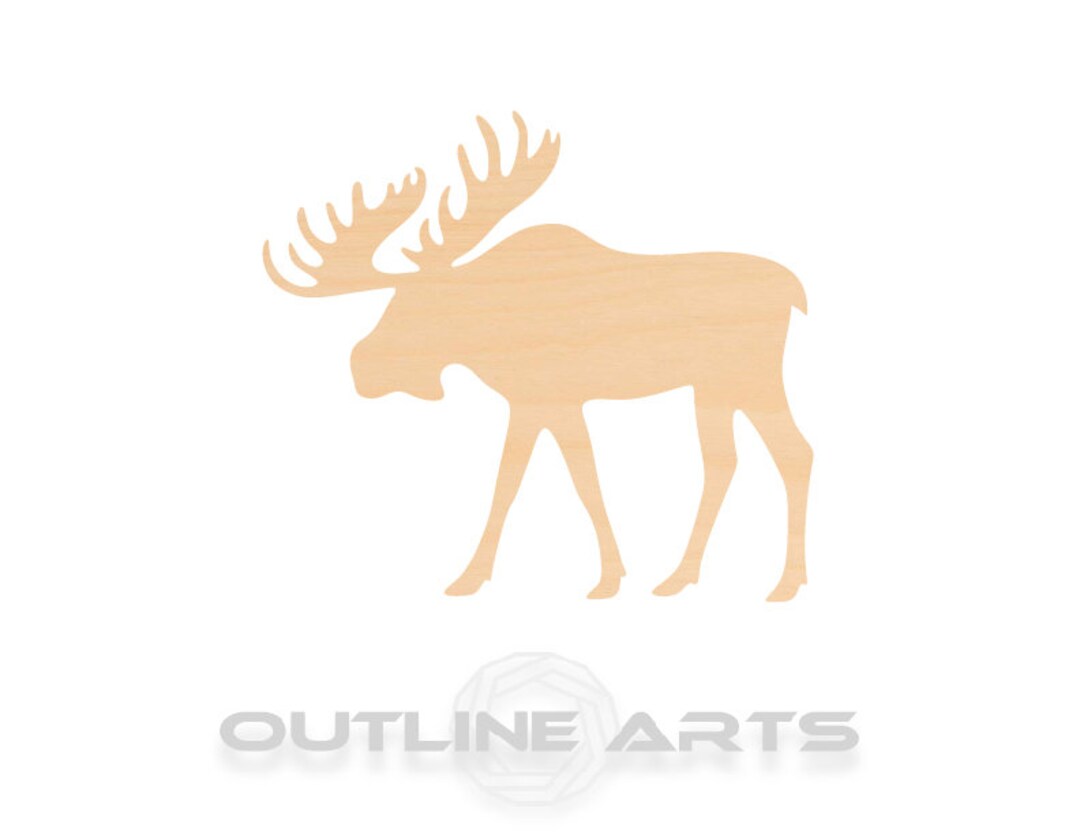 Moose Wood Cutout: Birch Craft Shape (unfinished, Paintable) - Etsy