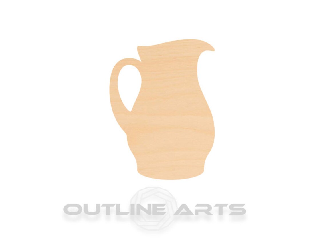 Unfinished Wooden Pitcher Craft Shape - Etsy